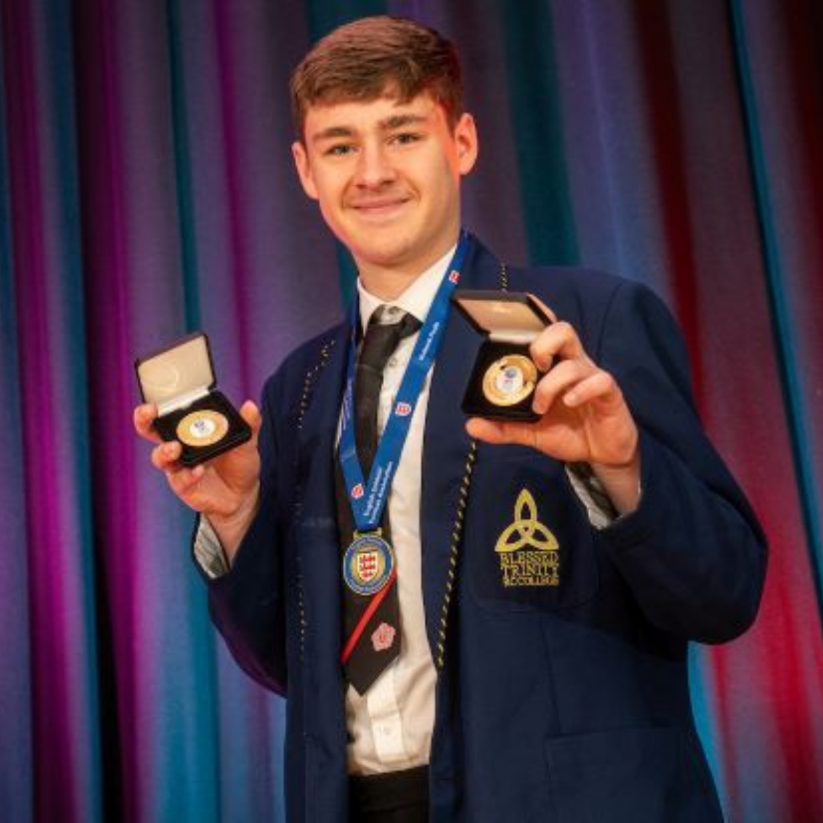 Blessed Trinity RC College - Li-Bau training with PNE first team