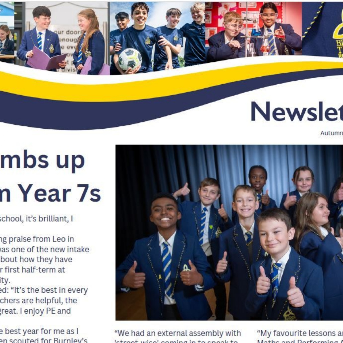 Blessed Trinity RC College - Autumn 2024 Newsletter